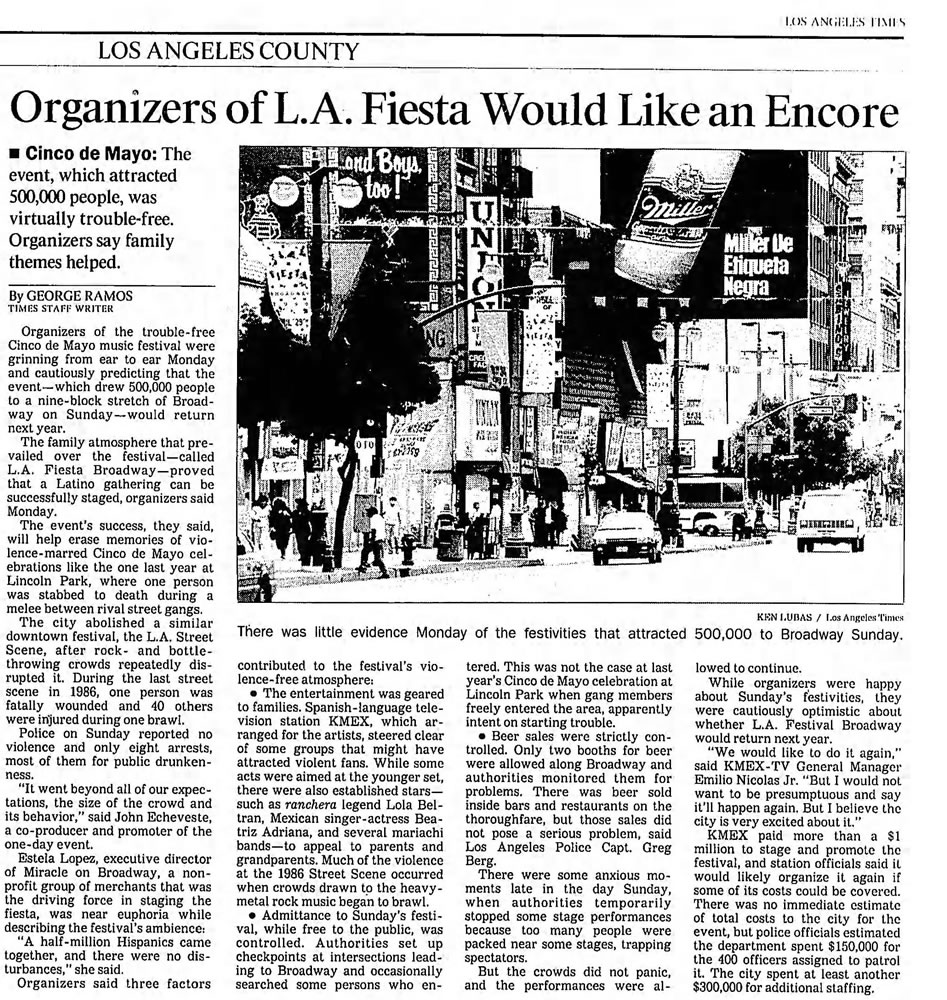 About – Fiesta Broadway is back!